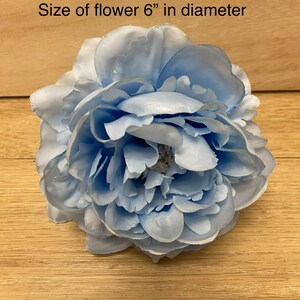 Blue Flower Brooch Pin Light Blue Flower Pin Shoulder Corsage Blue ...