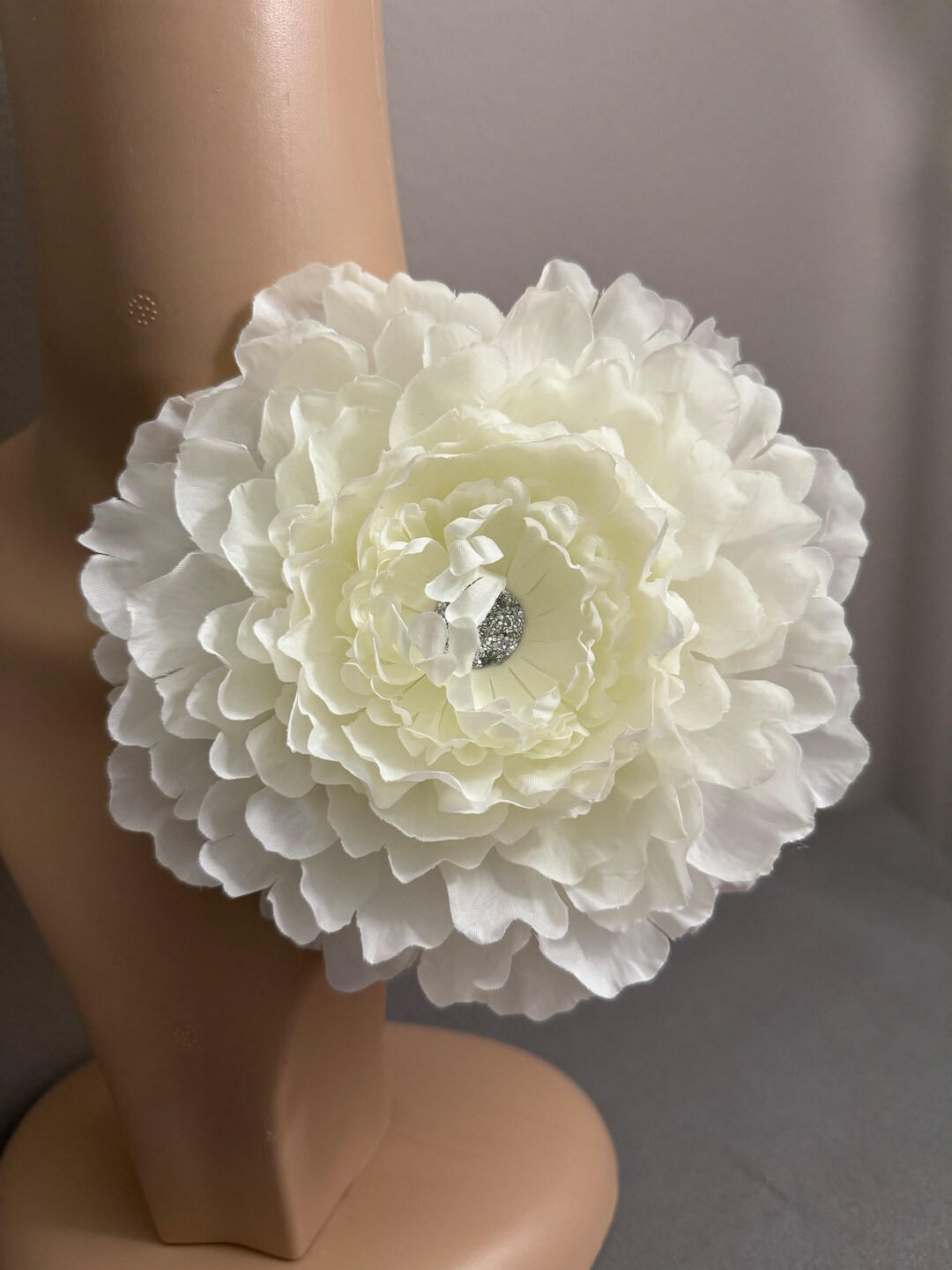 7” Ivory Flower Brooch Pin Summer Flower Brooch Accessories Party ...