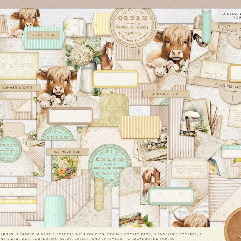 Farm Scrapbook Kit - Etsy