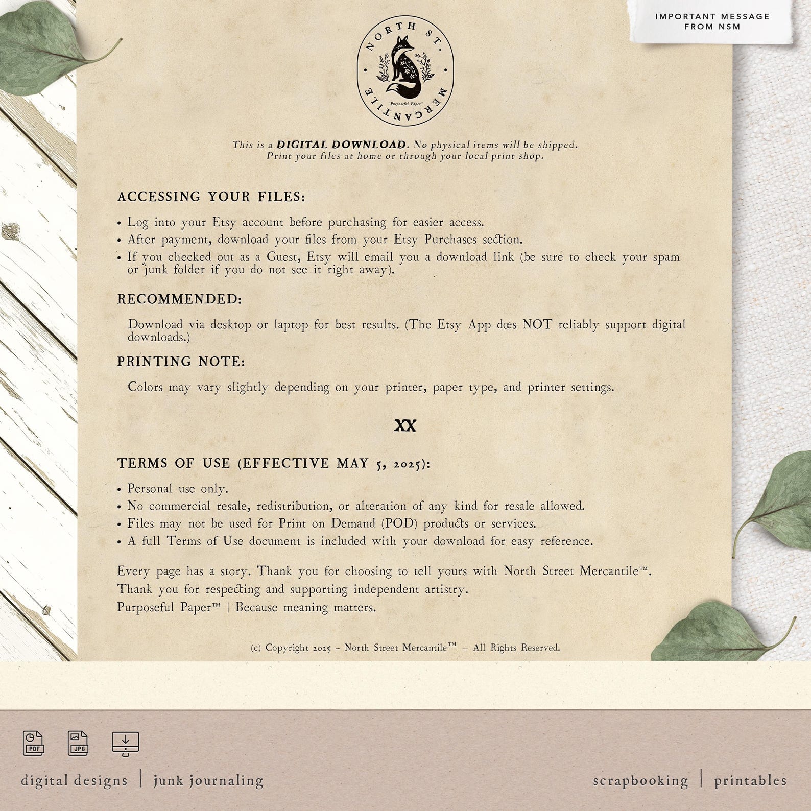 Naturalist Christmas Tags V1 | Printable Vintage Holiday Junk Journal ...