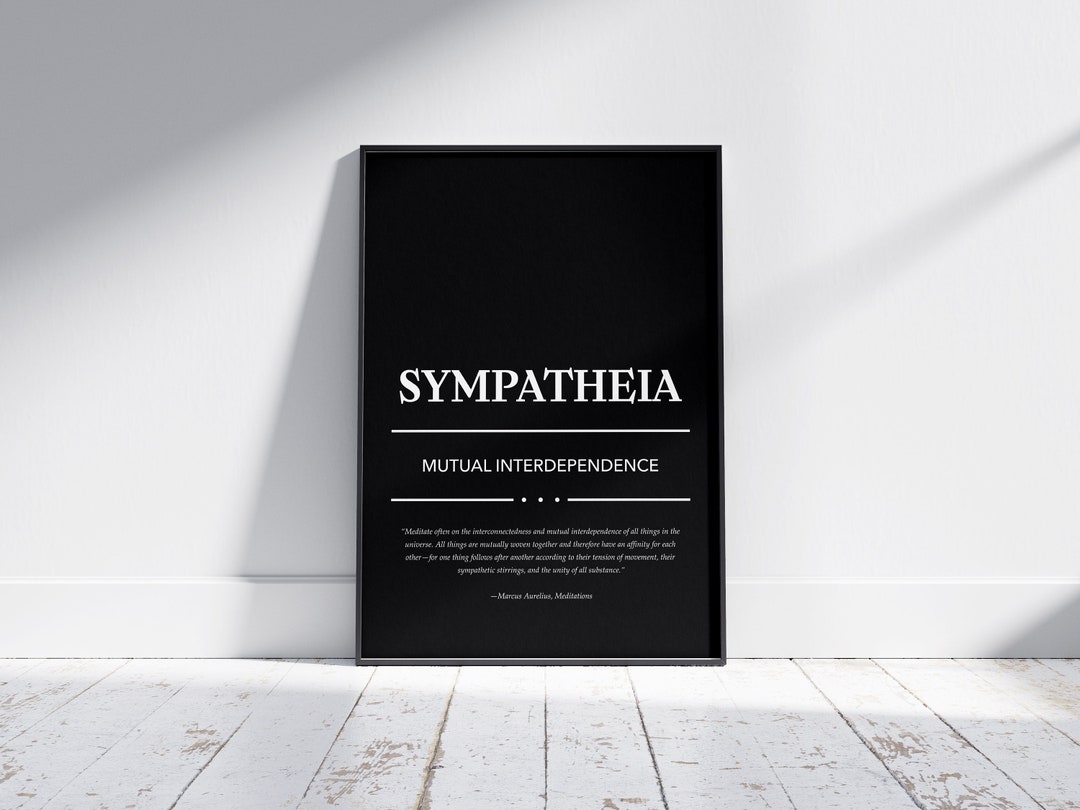 Sympatheia 'stoic Philosophy' Printable, Digital Printable, Home Room ...