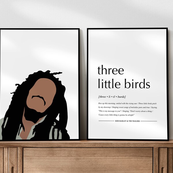 Bob Marley Three Little Birds - Etsy