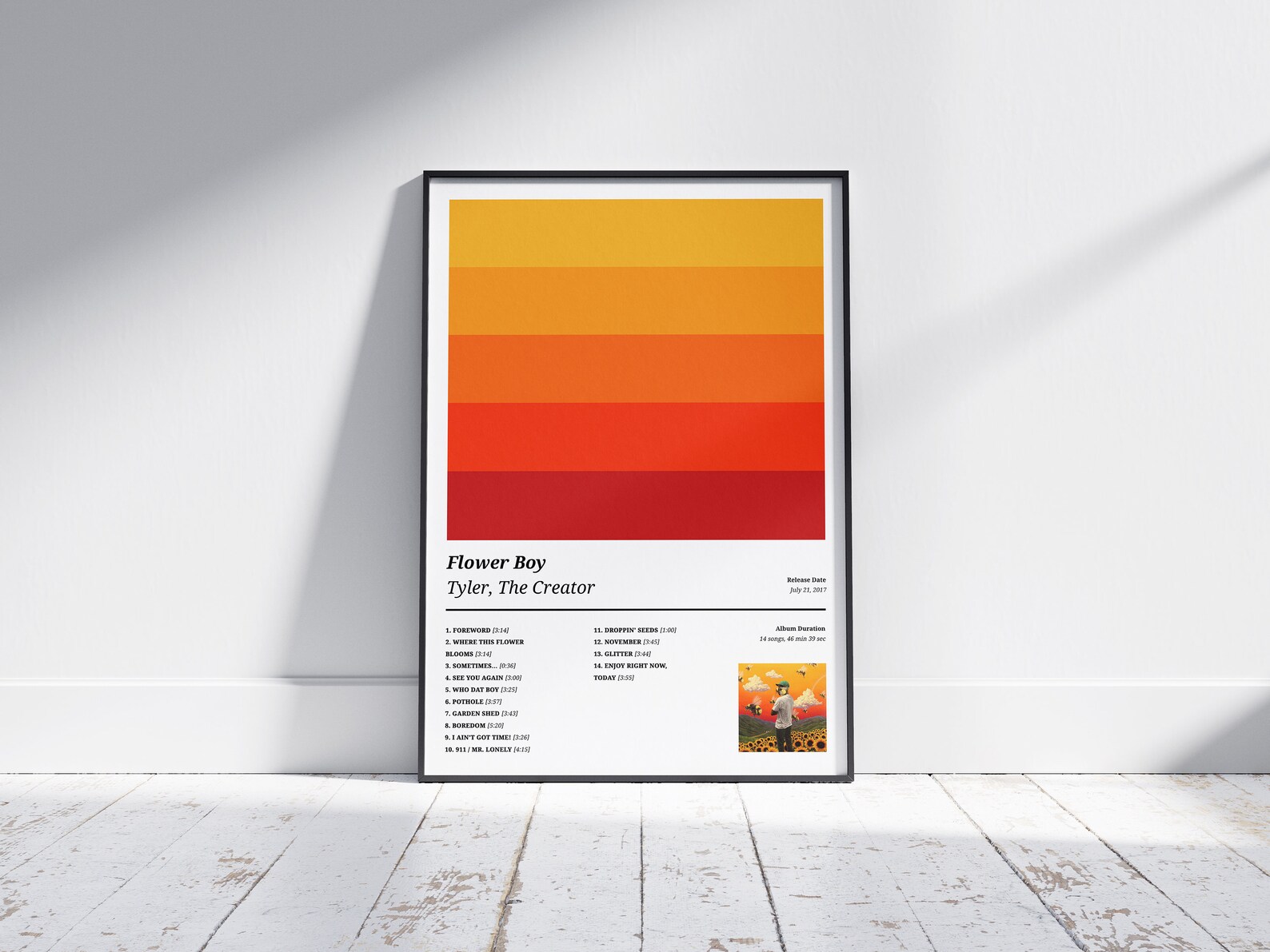 Personalised Custom 'album Color Palette' Printable - Etsy