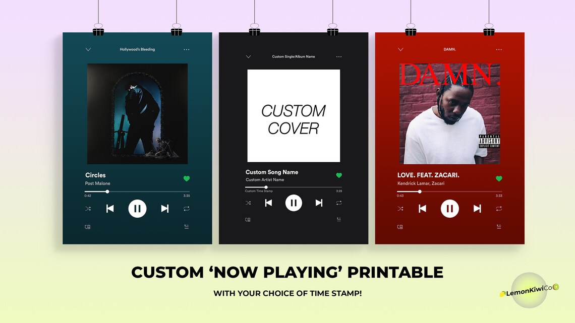 Personalised Custom 'now Playing' Printable Digital - Etsy