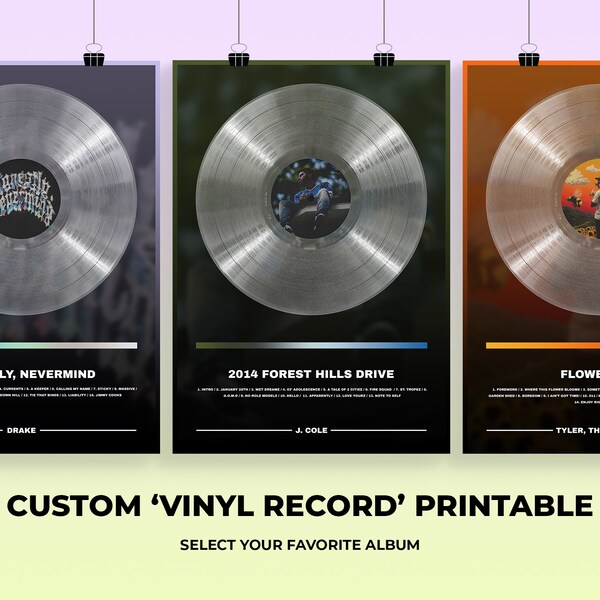 Custom Record Cover - Etsy