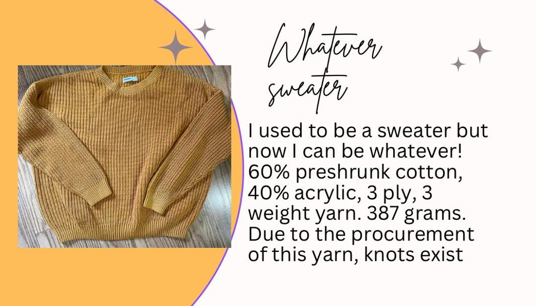 MUSTARD 60% Cotton/40 Acrylic Whatever Sweater Yarn - Etsy