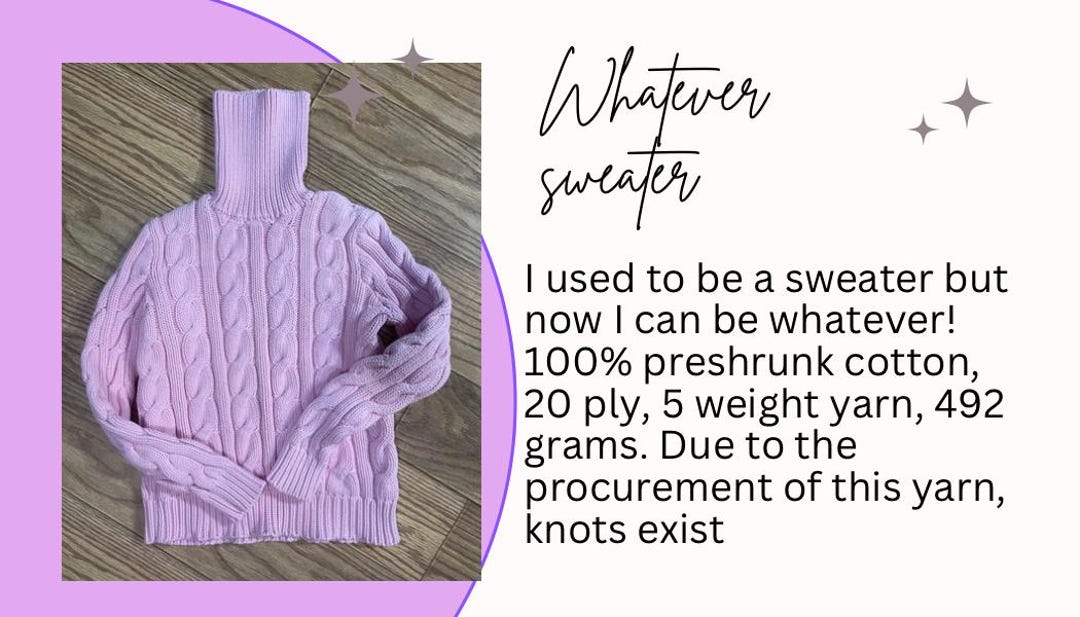 LIGHT PINK Whatever Sweater Yarn - Etsy