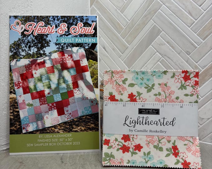 Heart & Soul Quilt Pattern W/ Lighthearted by Camille Roskelley for ...