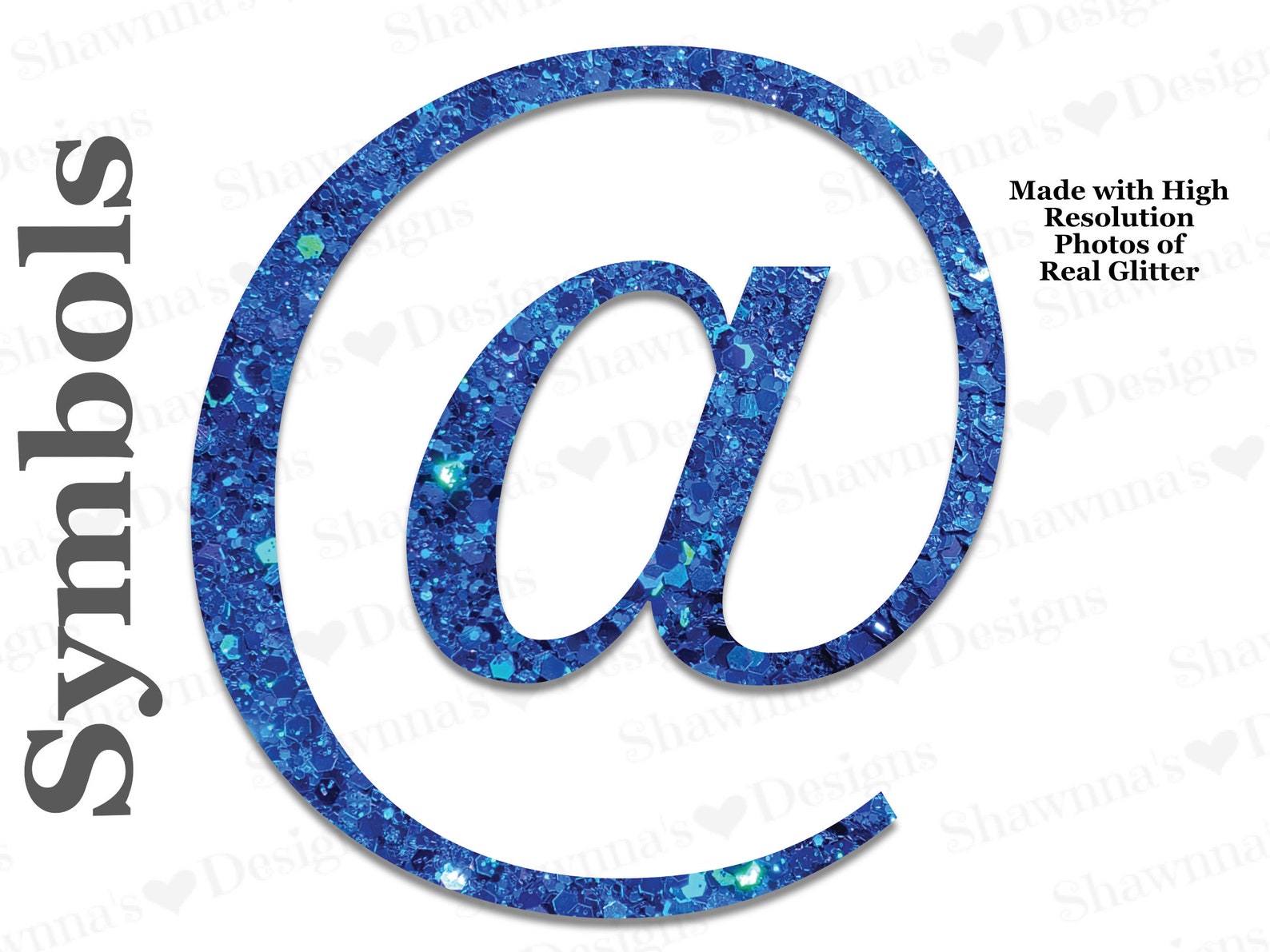 Blue Holographic Glitter Alphabet, Numbers & Symbols Clipart - Etsy