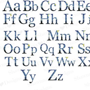 Van Gogh Starry Night Alphabet, Numbers & Symbols Clipart Overlays ...