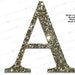 Gold Glitter Alphabet, Numbers & Symbols Clipart - Etsy