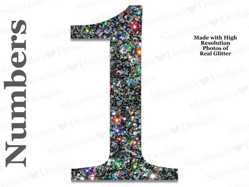 Black Holographic Glitter Alphabet, Numbers & Symbols Clipart - Etsy