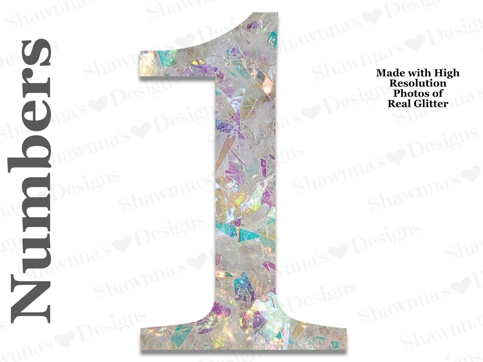 Rainbow Glitter Alphabet, Numbers & Symbols Clipart - Etsy