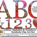 Gold Glitter Alphabet, Numbers & Symbols Clipart - Etsy