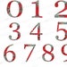 Red Resin Glitter Alphabet, Numbers & Symbols Clipart - Etsy