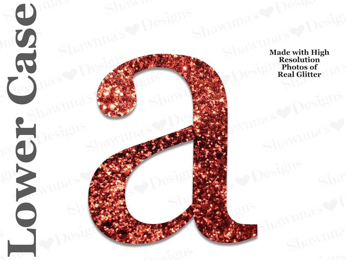 Red Glitter Alphabet Numbers & Symbols Clipart - Etsy