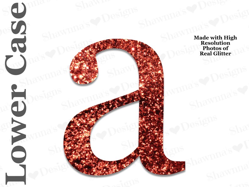 Red Glitter Alphabet, Numbers & Symbols Clipart - Etsy