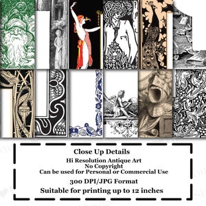 Antique Art Title Page Frames – Clip Art Set – Volume 2 - KDP Bundle - Etsy