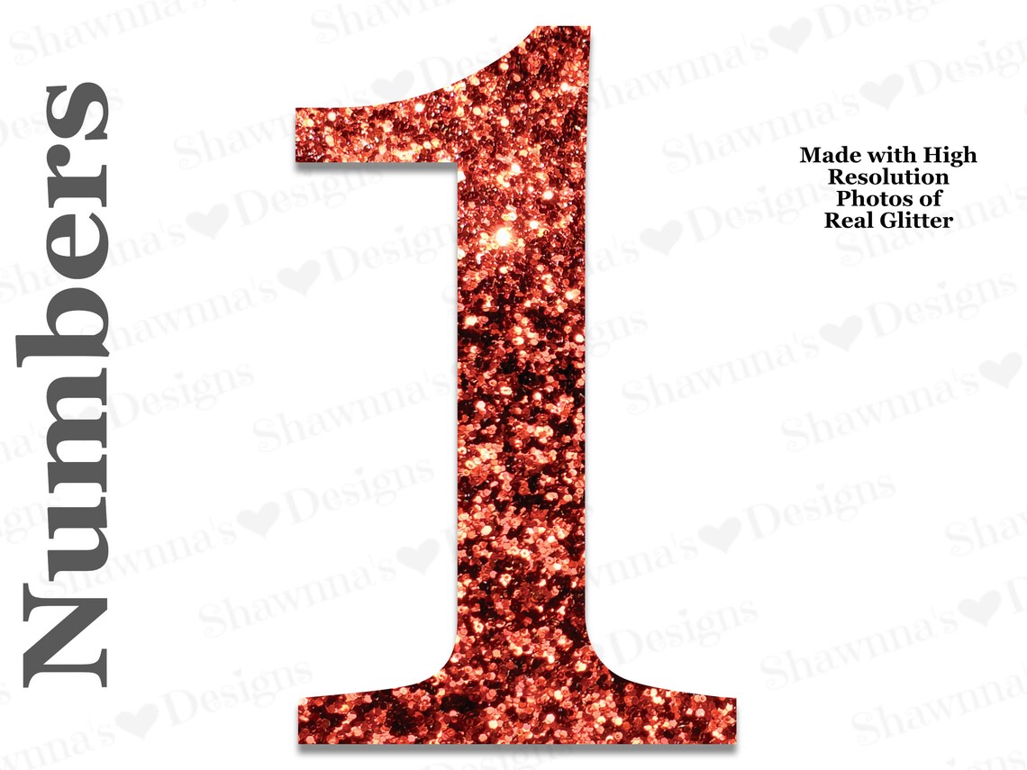 Red Glitter Alphabet Numbers & Symbols Clipart - Etsy