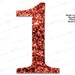 Red Glitter Alphabet, Numbers & Symbols Clipart - Etsy
