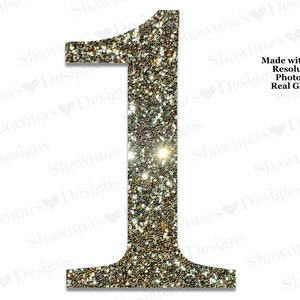 Gold Glitter Alphabet, Numbers & Symbols Clipart - Etsy