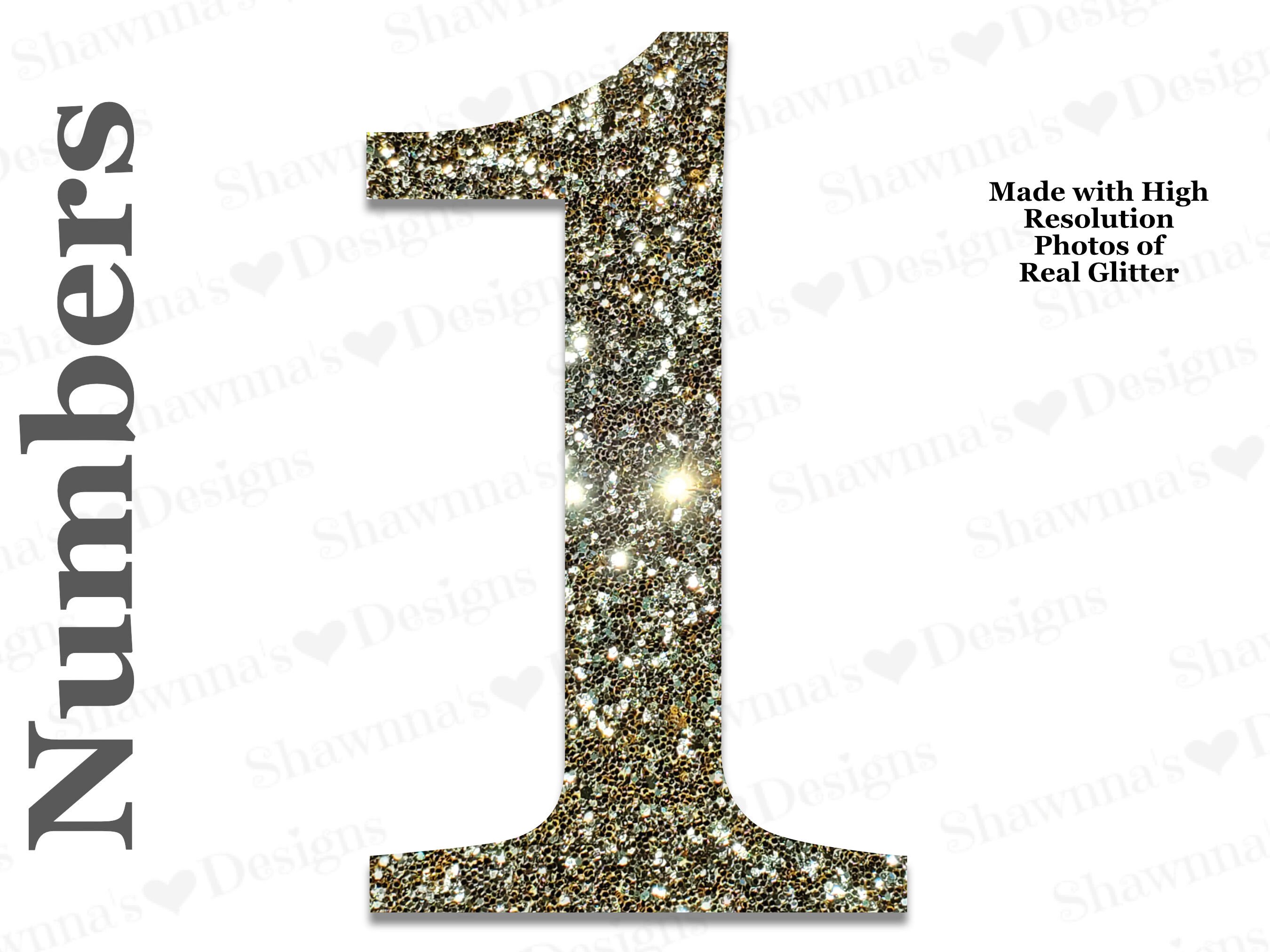 Gold Glitter Alphabet, Numbers & Symbols Clipart - Etsy