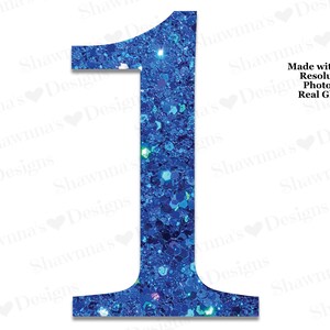 Blue Holographic Glitter Alphabet, Numbers & Symbols Clipart - Etsy