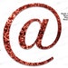 Red Glitter Alphabet, Numbers & Symbols Clipart - Etsy