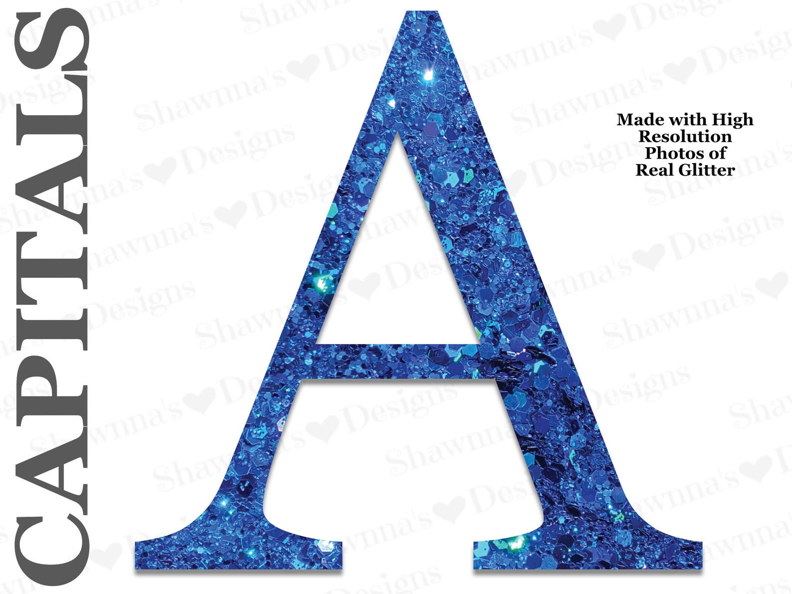 Blue Holographic Glitter Alphabet, Numbers & Symbols Clipart - Etsy