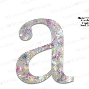 Rainbow Glitter Alphabet, Numbers & Symbols Clipart - Etsy