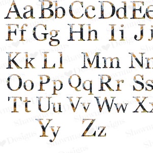 Black and Gold Glitter Resin Alphabet, Numbers & Symbols Clipart Design ...