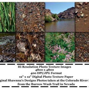 Colorado River Shore Texture Photos – 20 Digital Papers Set - Etsy