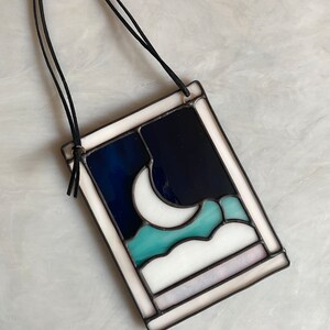 Stained Glass Panel the Moon Tarot - Etsy