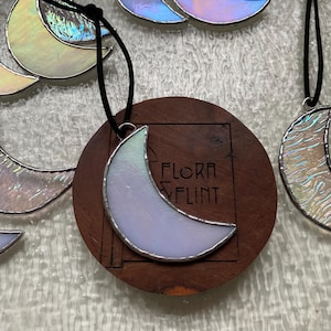 Stained Glass Scrap Moons - Etsy