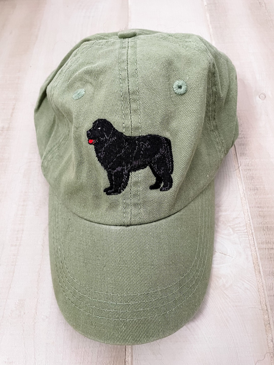 Embroidered Hat Baseball Cap With Newfoundland Dog and Custom ...