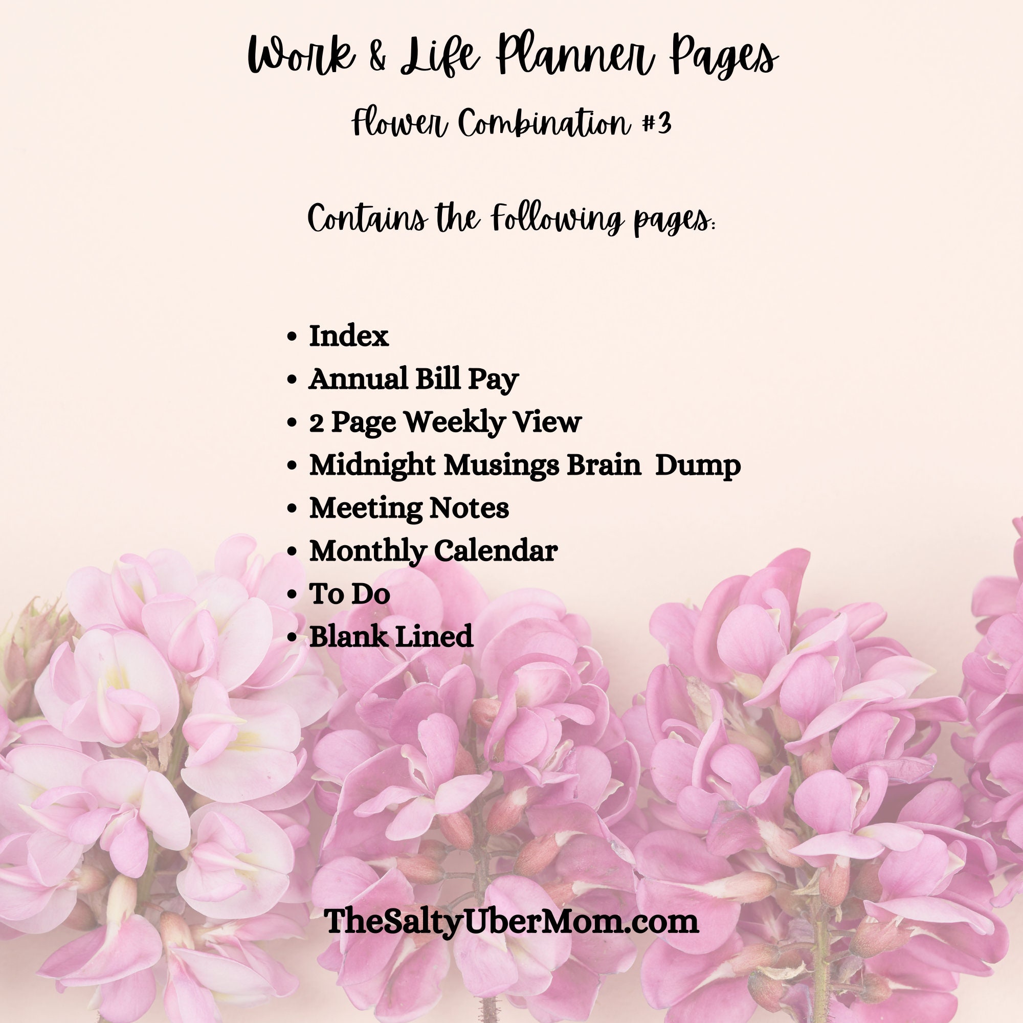 Floral Journal Planner Pages Digital Download - Etsy