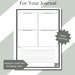 Eisenhower Matrix Journal Page Includes Updated Rocketbook Footer - Etsy