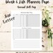 Annual Bill Pay Sheet Digital Download Journal Page - Etsy