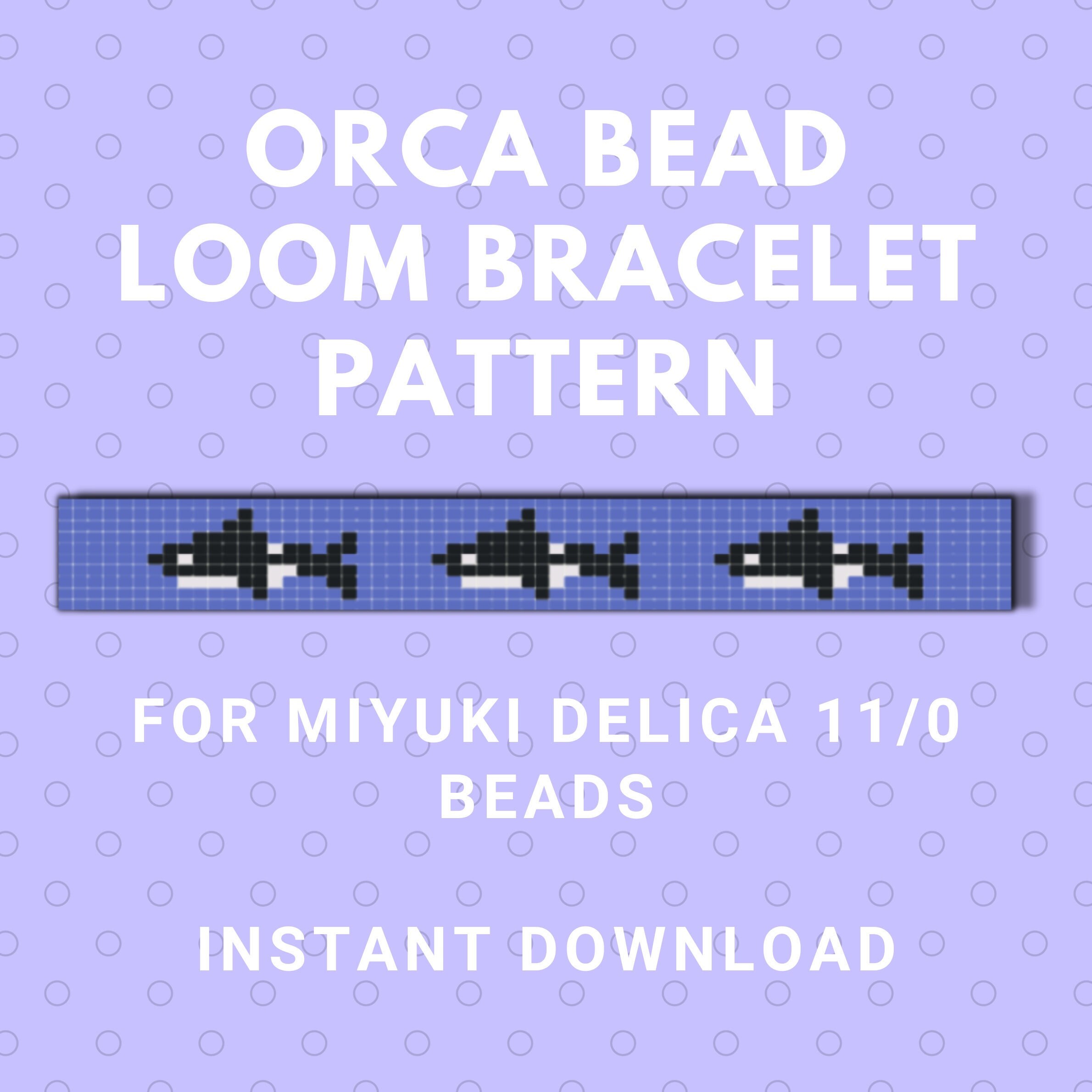 Bead Loom Bracelet Orca Pattern for Miyuki Delica 11/0 - Etsy