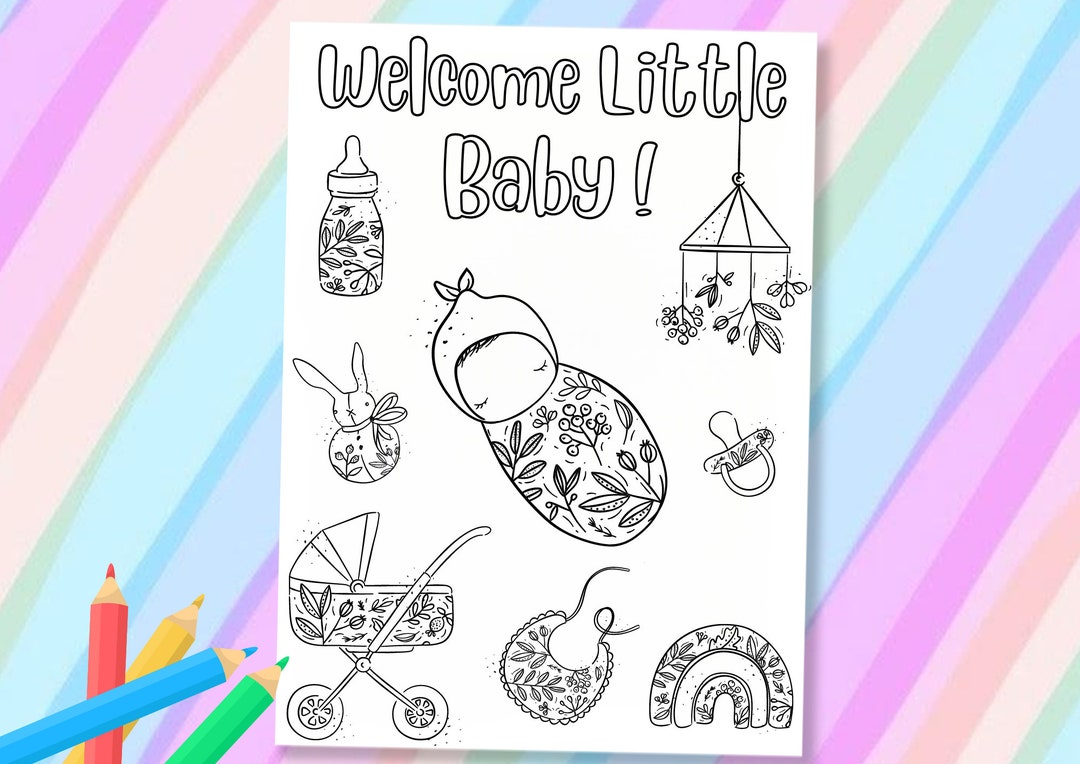 Instant Download - Printable New Baby Card - Instant Digital Download ...
