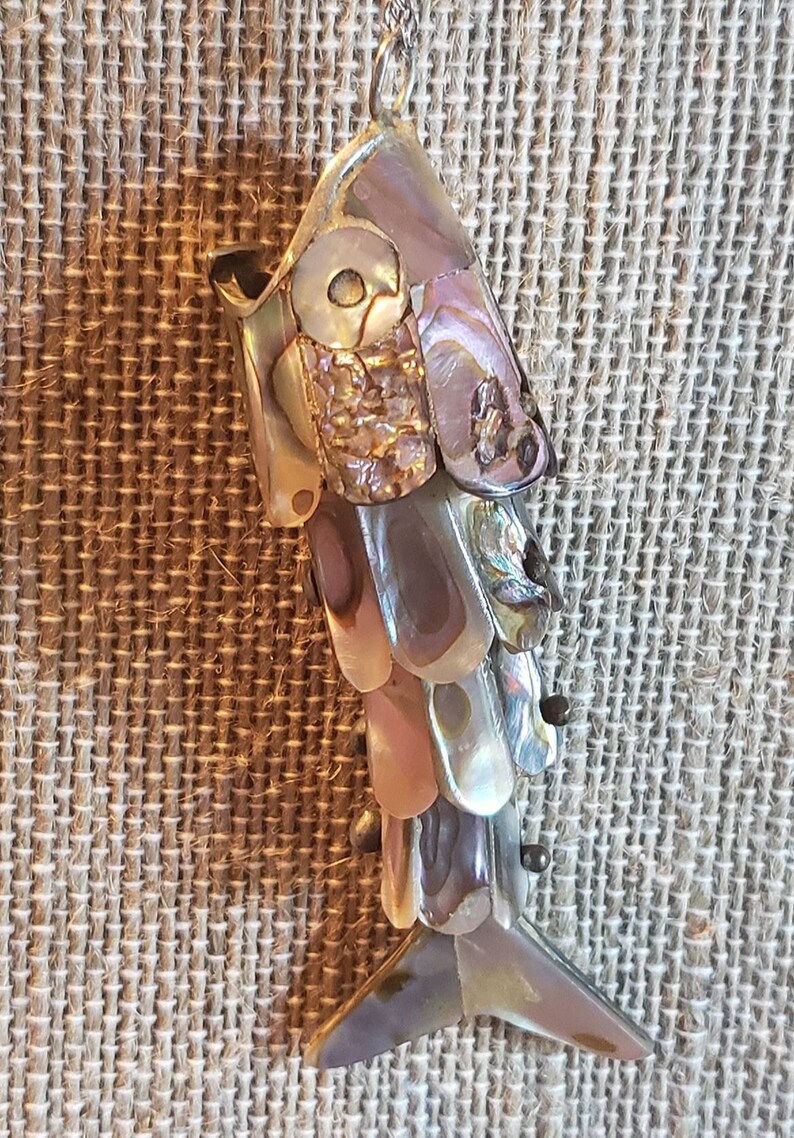 Fantastic Articulated Abalone Fish Pendant - Etsy