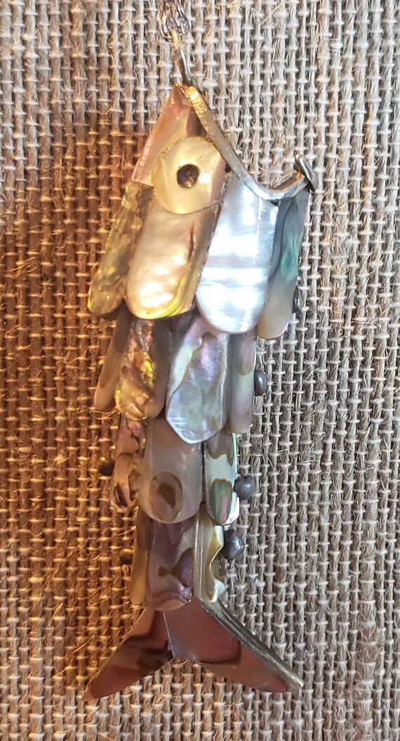 Fantastic Articulated Abalone Fish Pendant - Gem