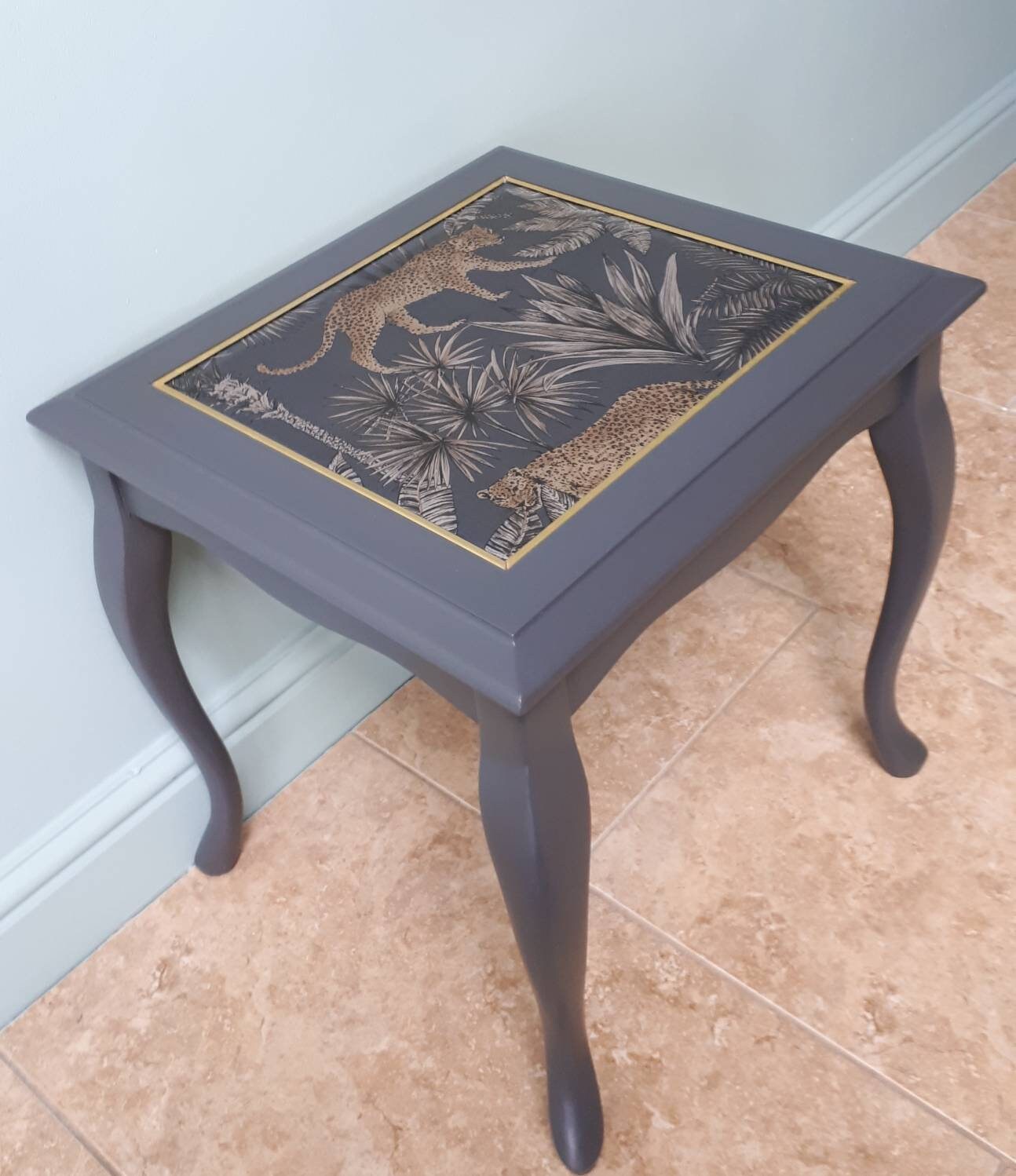 Vintage Animalprint Sidetable/coffee Table by Commision 45GBP - Etsy