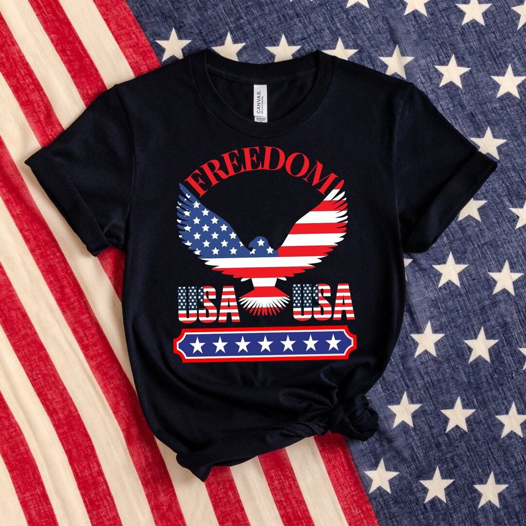 Freedom USA Tshirt USA Gift Shirt Flag Tee America Tees United States ...