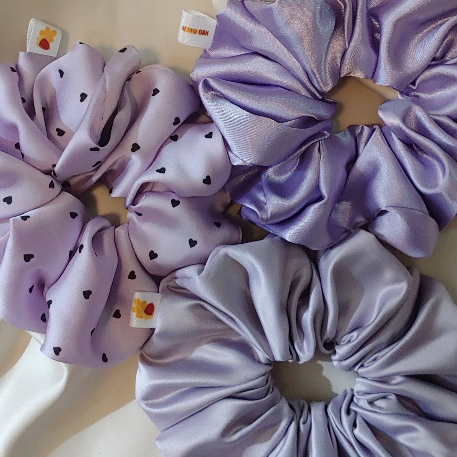XXL Scrunchie - Ember / Light Lavender / Silky Satin / Extra Full ...