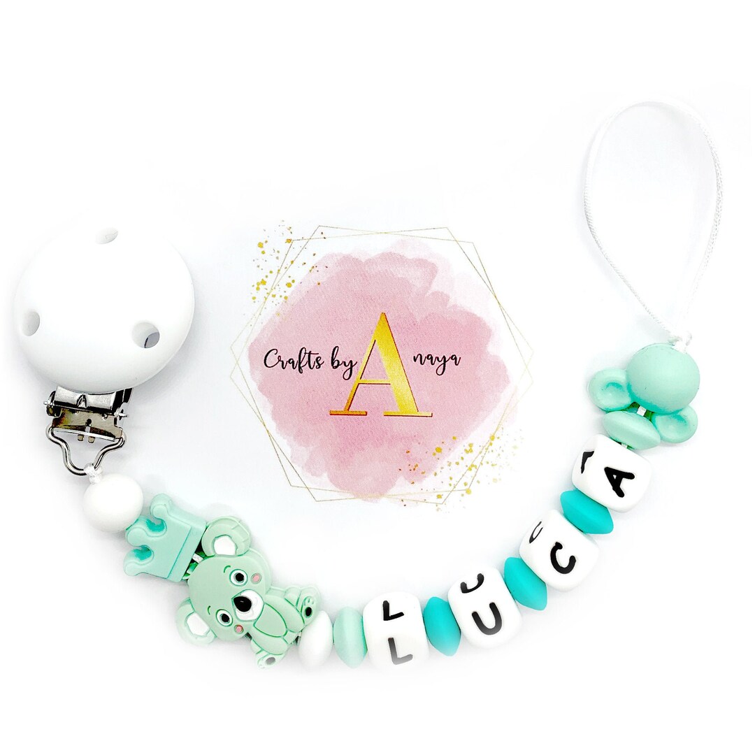 Pacifier Chains With Name Pacifier Baby Guest Gift Baby Gift - Etsy