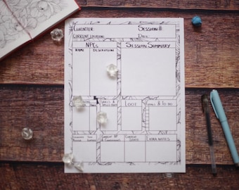 Dnd Session Notes - Etsy