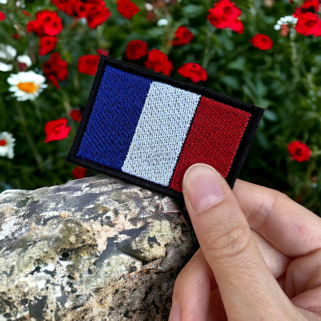 France Flag Patch, 6x4cm | Sew On, Iron On, Velcro on the Back - Etsy