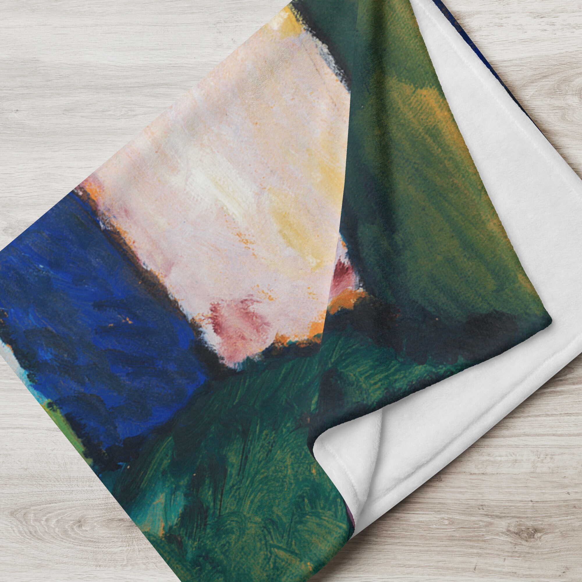 The Waterfall Wassily Kandinsky Decor Art Throw Blanket, Wassily ...