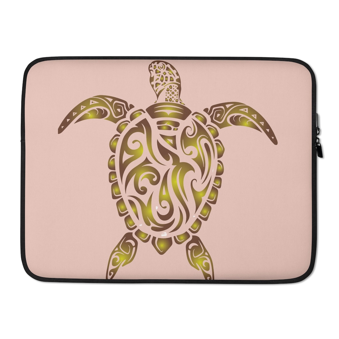 Turtle Art Print Laptop Sleeve, Turtle Designer Laptop Case, Gift for ...